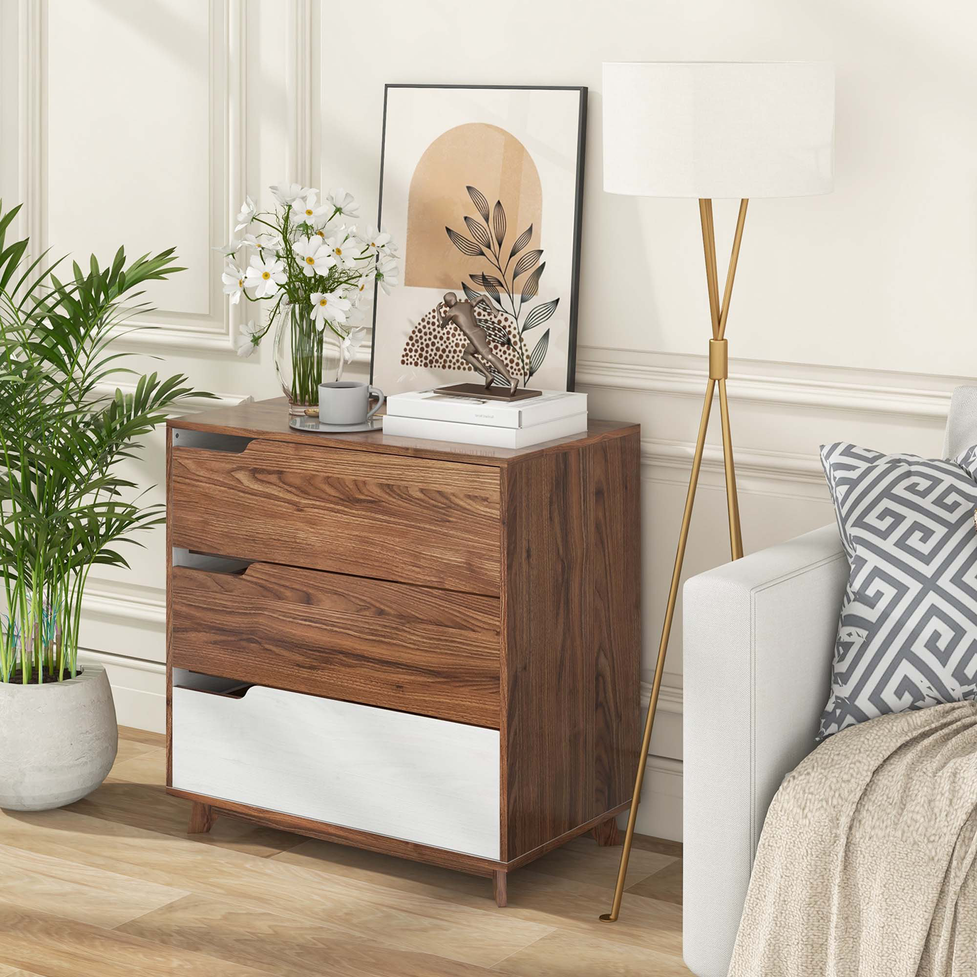 Millwood Pines Dametria 3 - Drawer Dresser | Wayfair