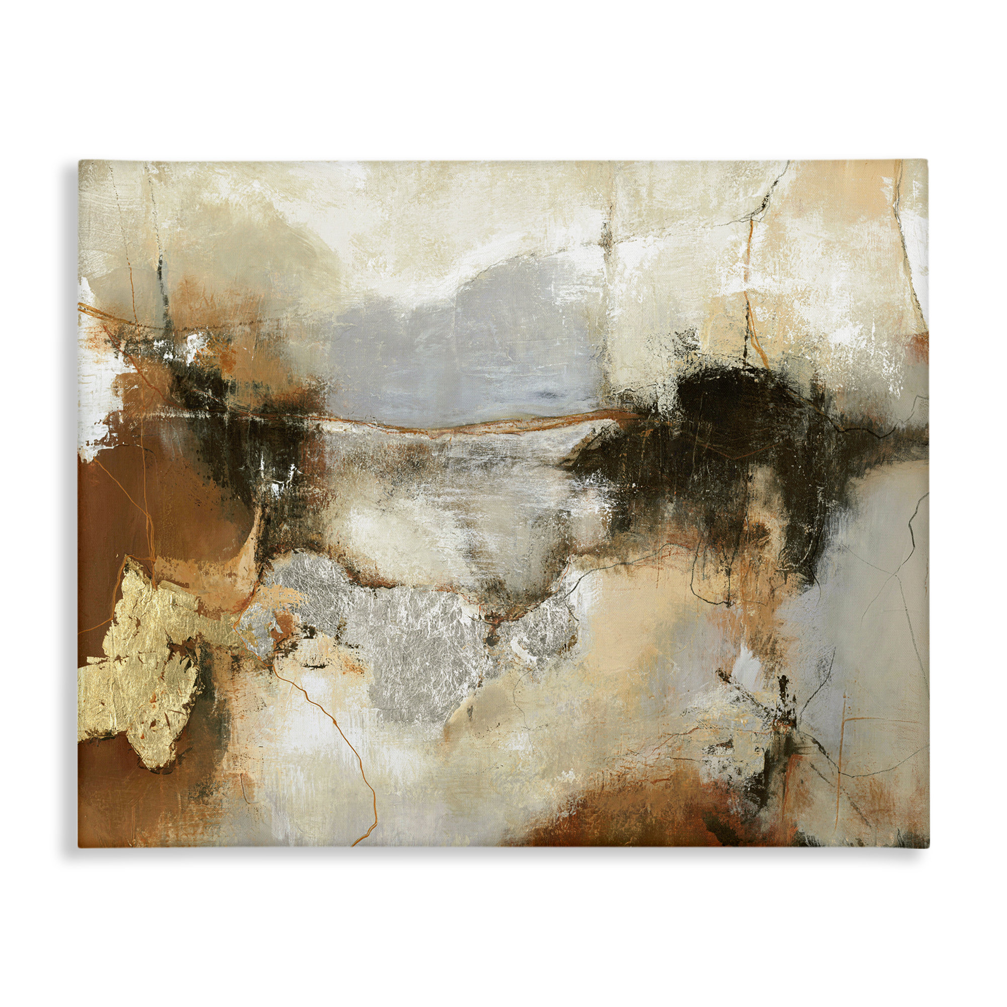 Dakota Fields Unique Earthy Abstraction Canvas, design by Design ...