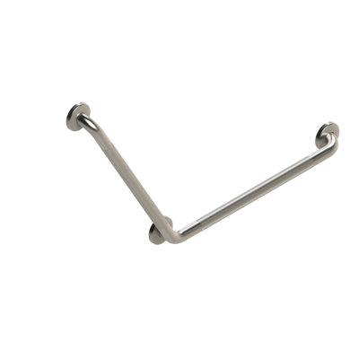 HealthCraft Easy Mount 24x24" L-Shaped Grab Bar in Knurled, ADA ...