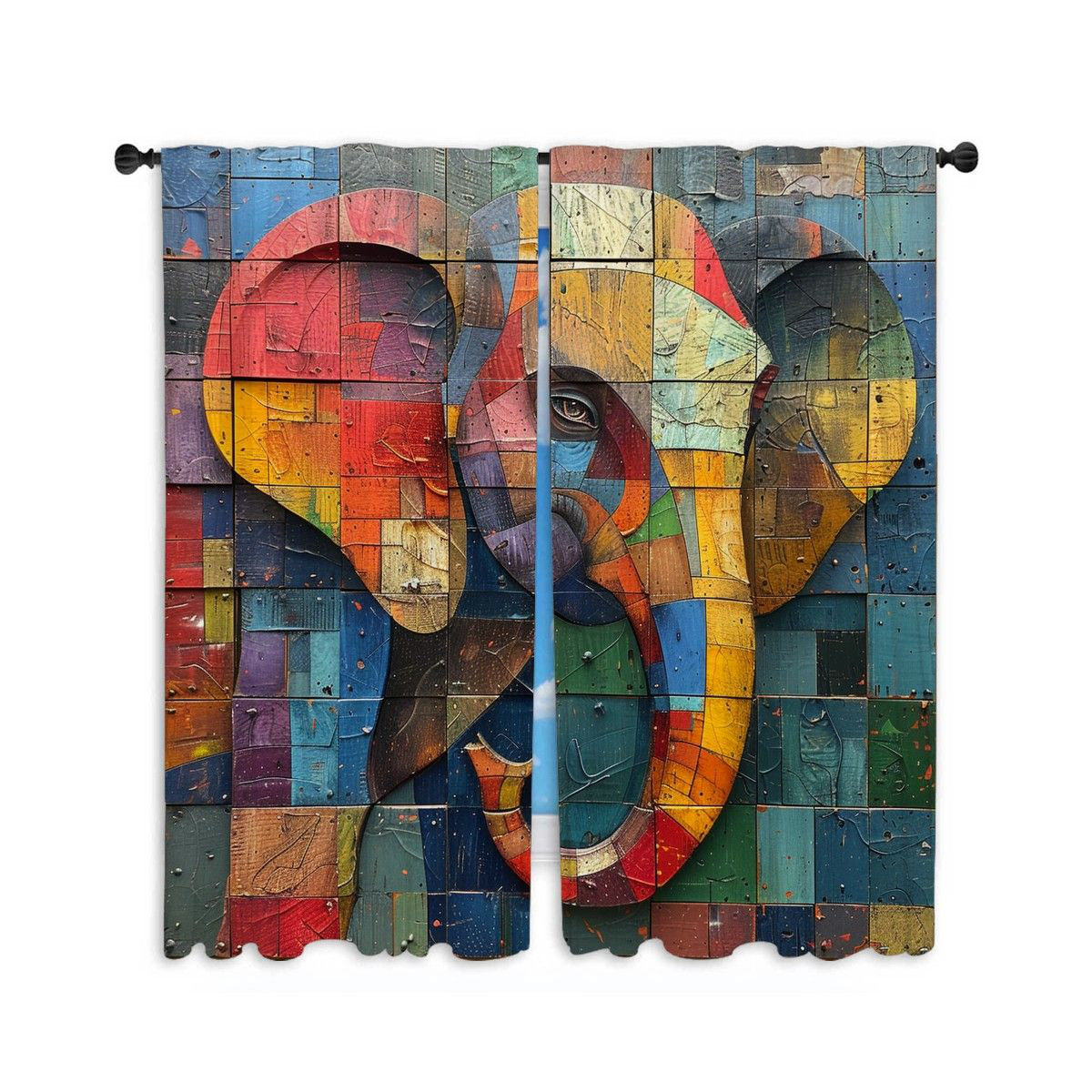 Loon Peak® Jamilliah Polyester Room Darkening Curtain Pair | Wayfair