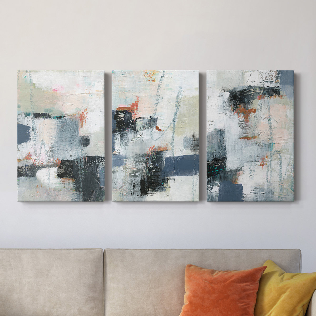 Wade Logan® Dunbar II - 3 Piece Wrapped Canvas Painting Set & Reviews ...