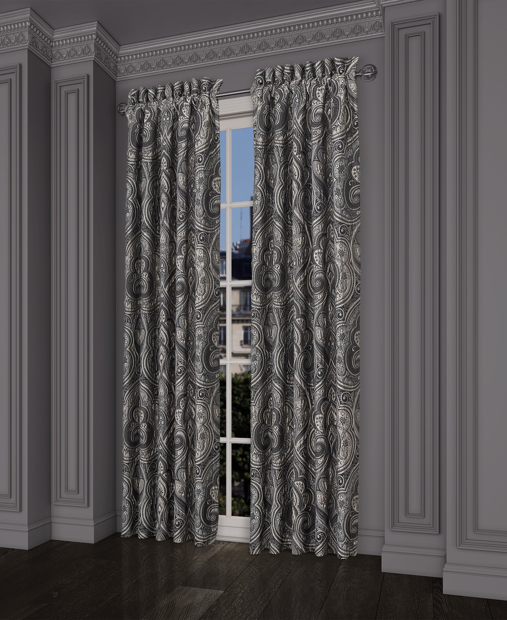 Five Queens Court Dalton Curtain Panel Pair | Wayfair