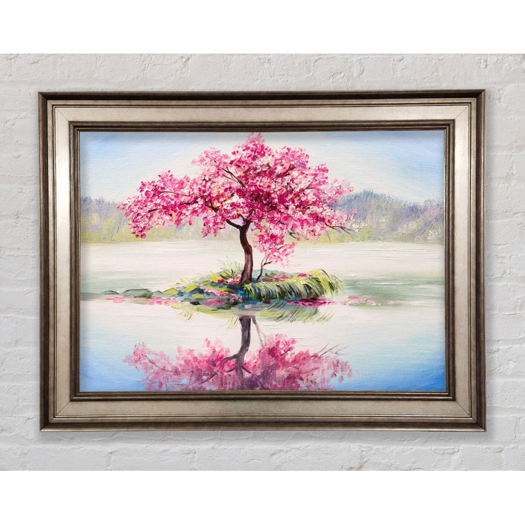 Bright Star Lone Pink Blossom Tree - Single Picture Frame Art Prints ...