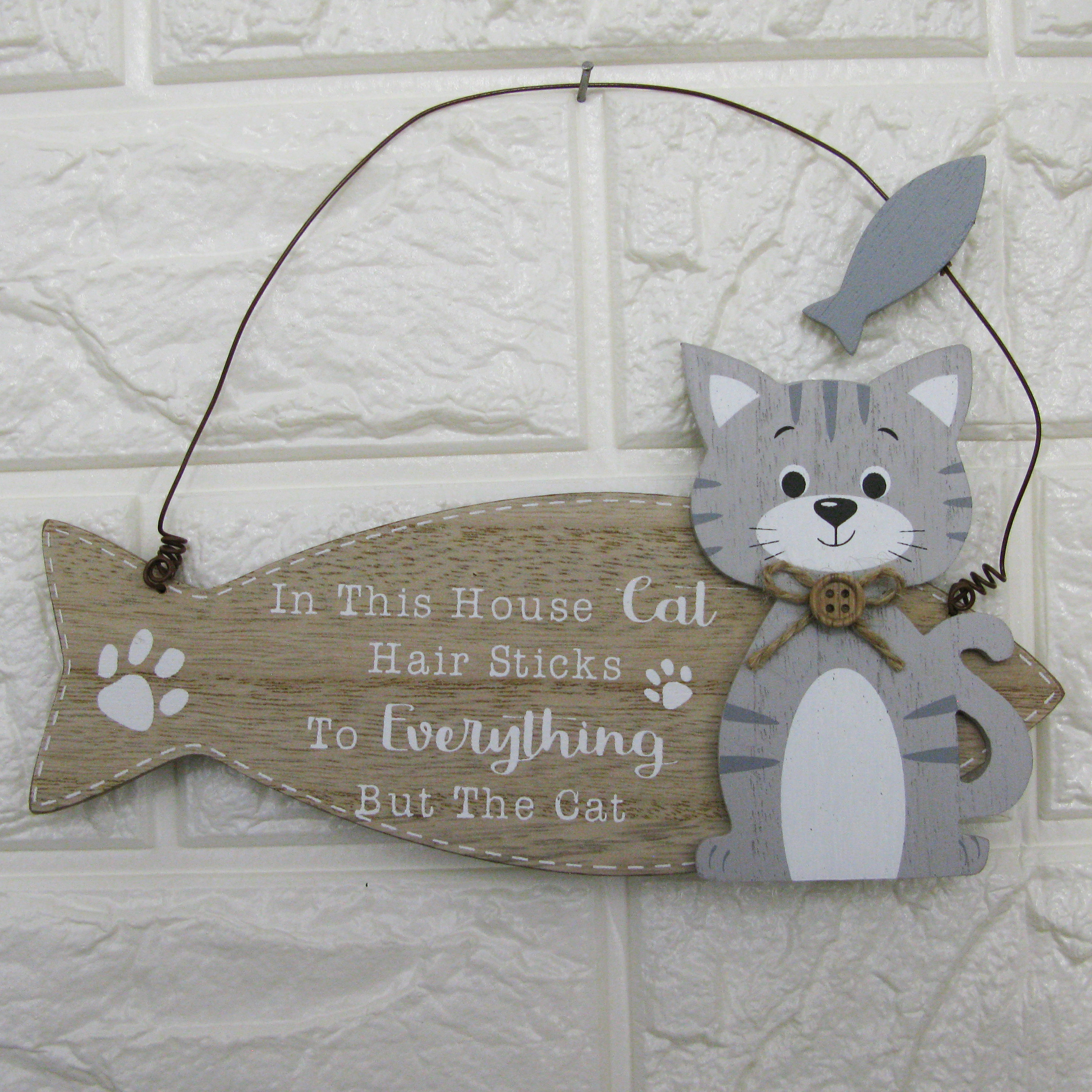 Happy Larry Button Cat Wall Décor | Wayfair.ie