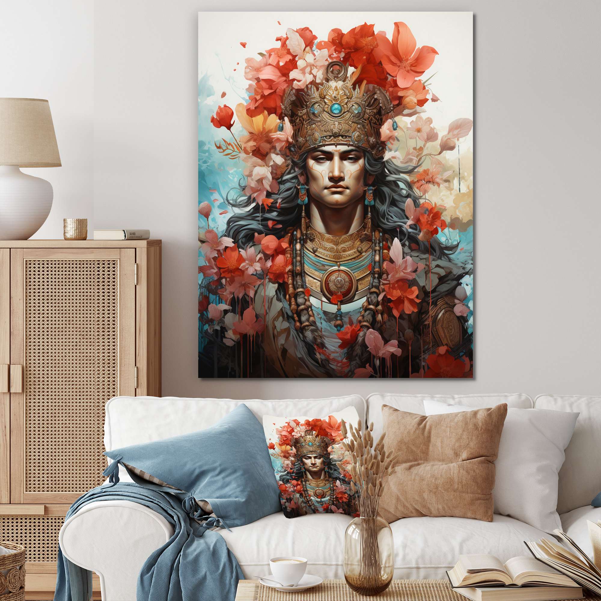 Red Barrel Studio Dadash Emperor Ashoka Benevolent Portrait - Print on ...