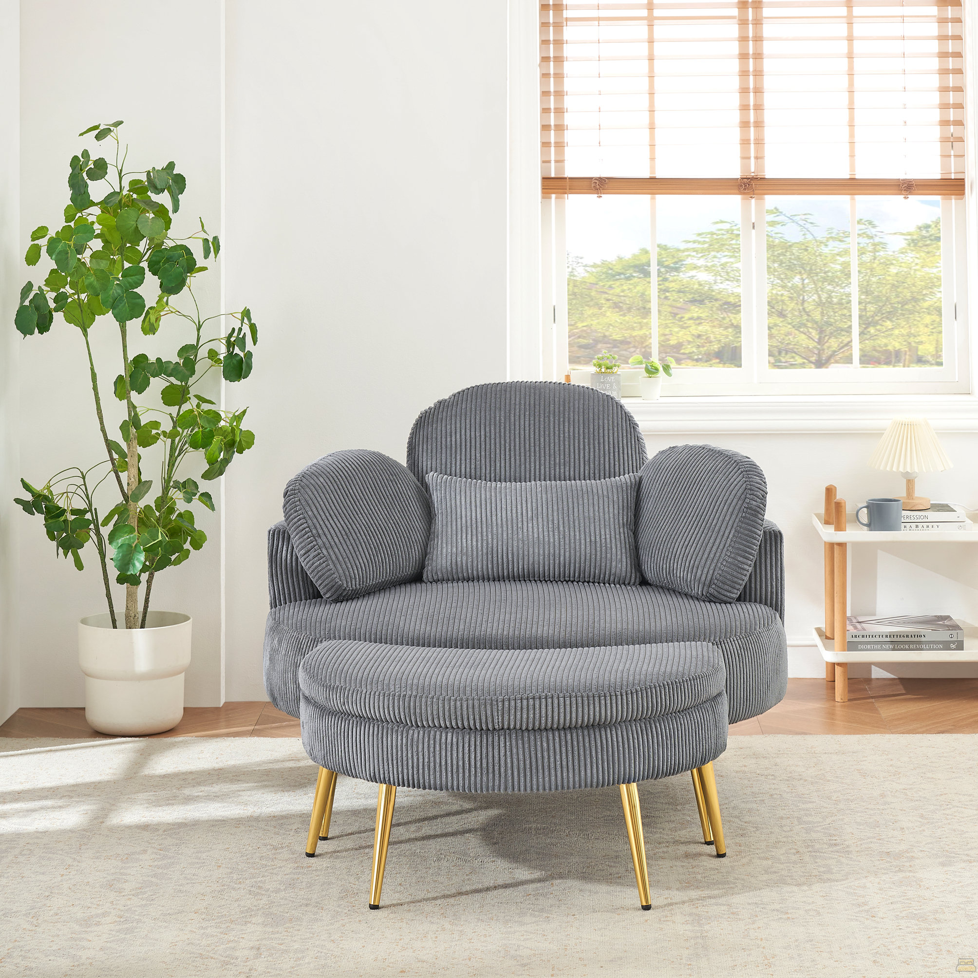 George Oliver 43 Inches Single Comfortable Chair | Wayfair