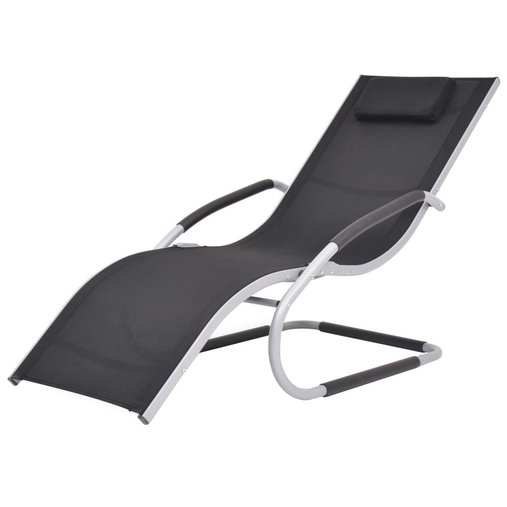 Orren Ellis Patio Lounge Chair Outdoor Chaise Lounge Chair Deckchair ...