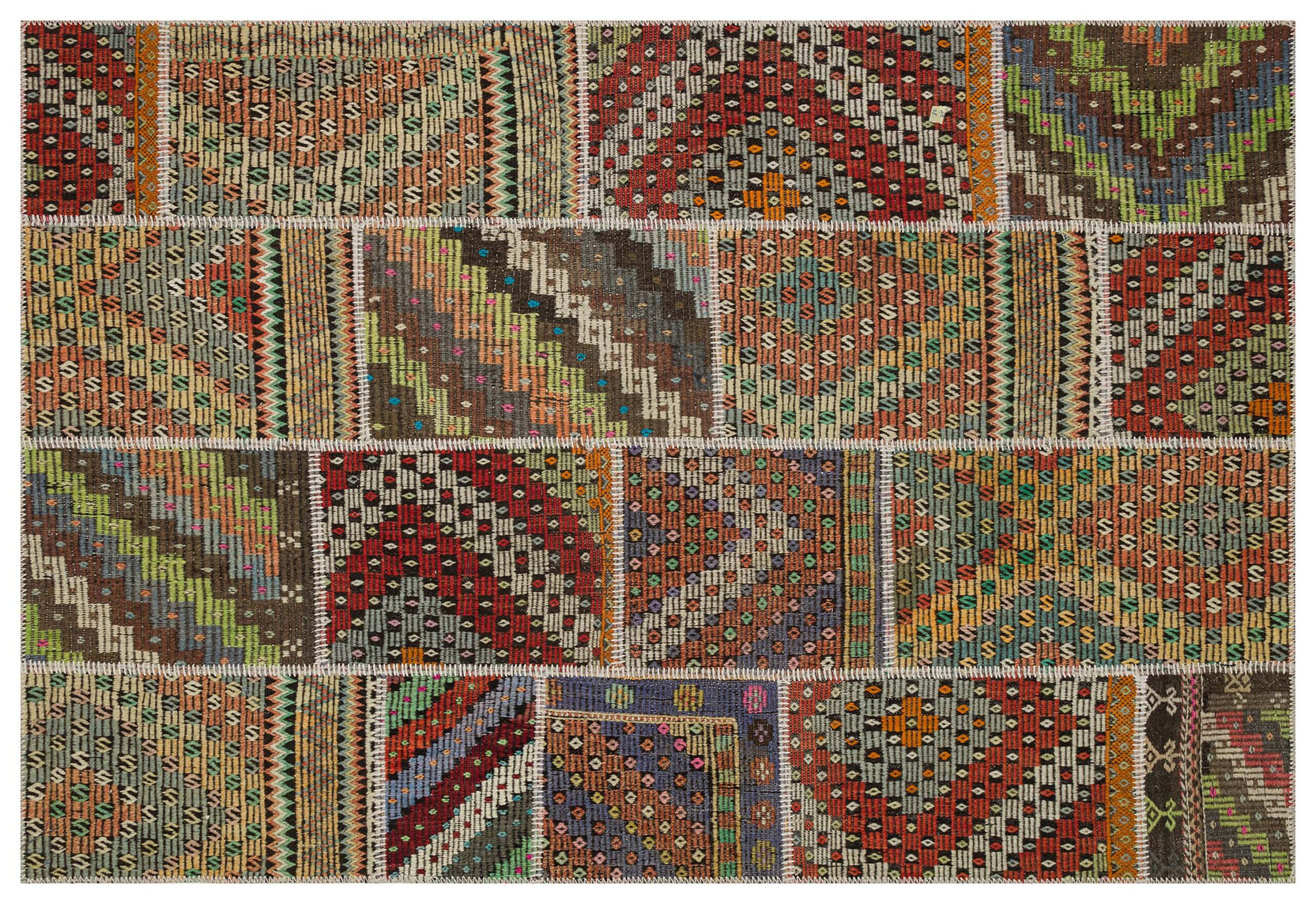 Isabelline Hull Patchwork Hand Woven Multicolor Rug | Wayfair