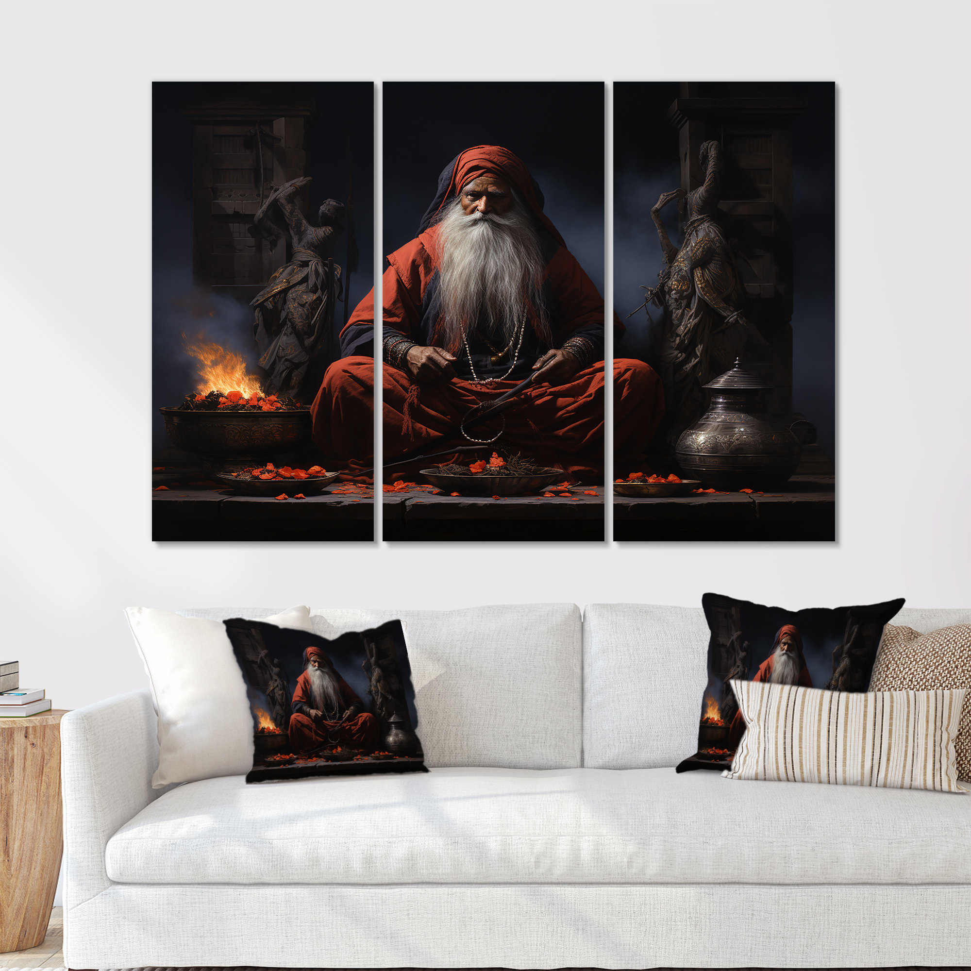 Latitude Run® Hinduism Rituals Resonant Rosewood I - Hinduism Wall ...