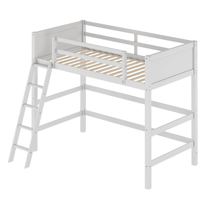 Harriet Bee Ettorina Twin Solid Wood Loft Bed by Harriet Bee | Wayfair