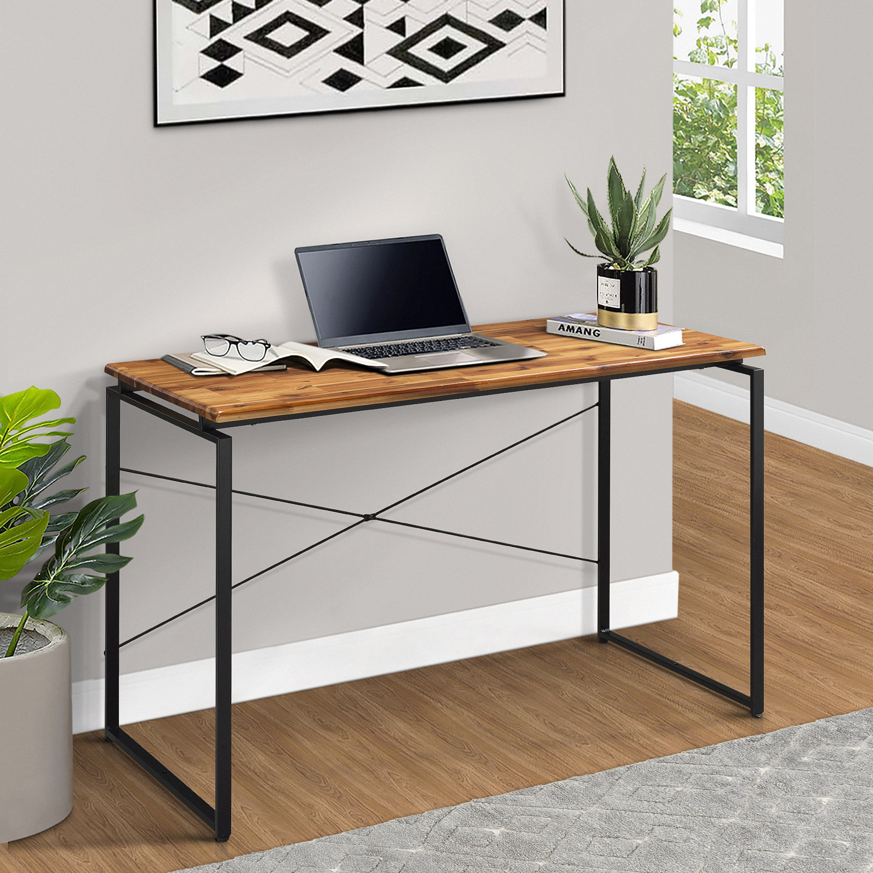 Inbox Zero Rectangular Writing Desk, Computer Desk & Reviews - Wayfair ...