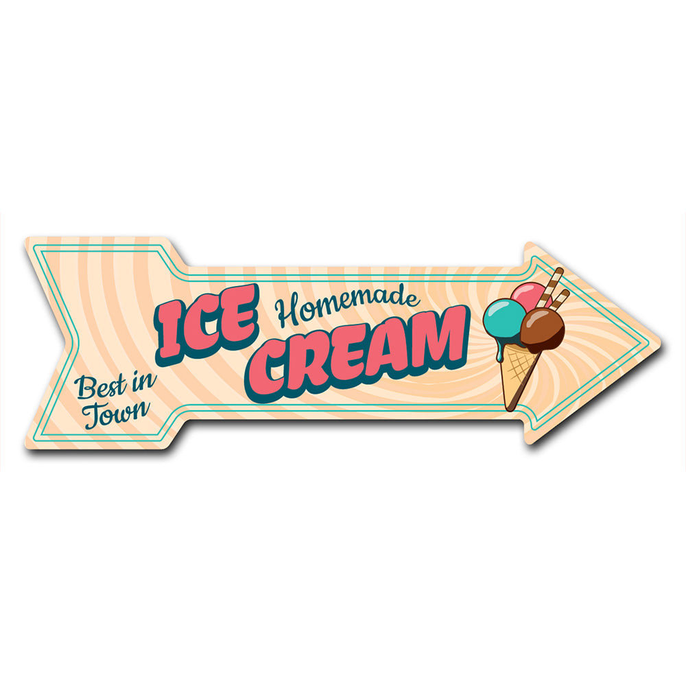 SignMission Ice Cream Homemade Sign | Wayfair