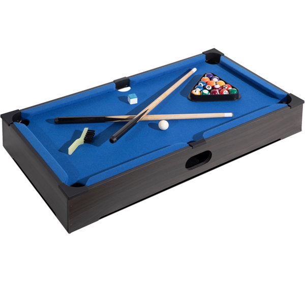 RayChee 27" Mini Pool Table Set, Tabletop Portable Billiards Game ...
