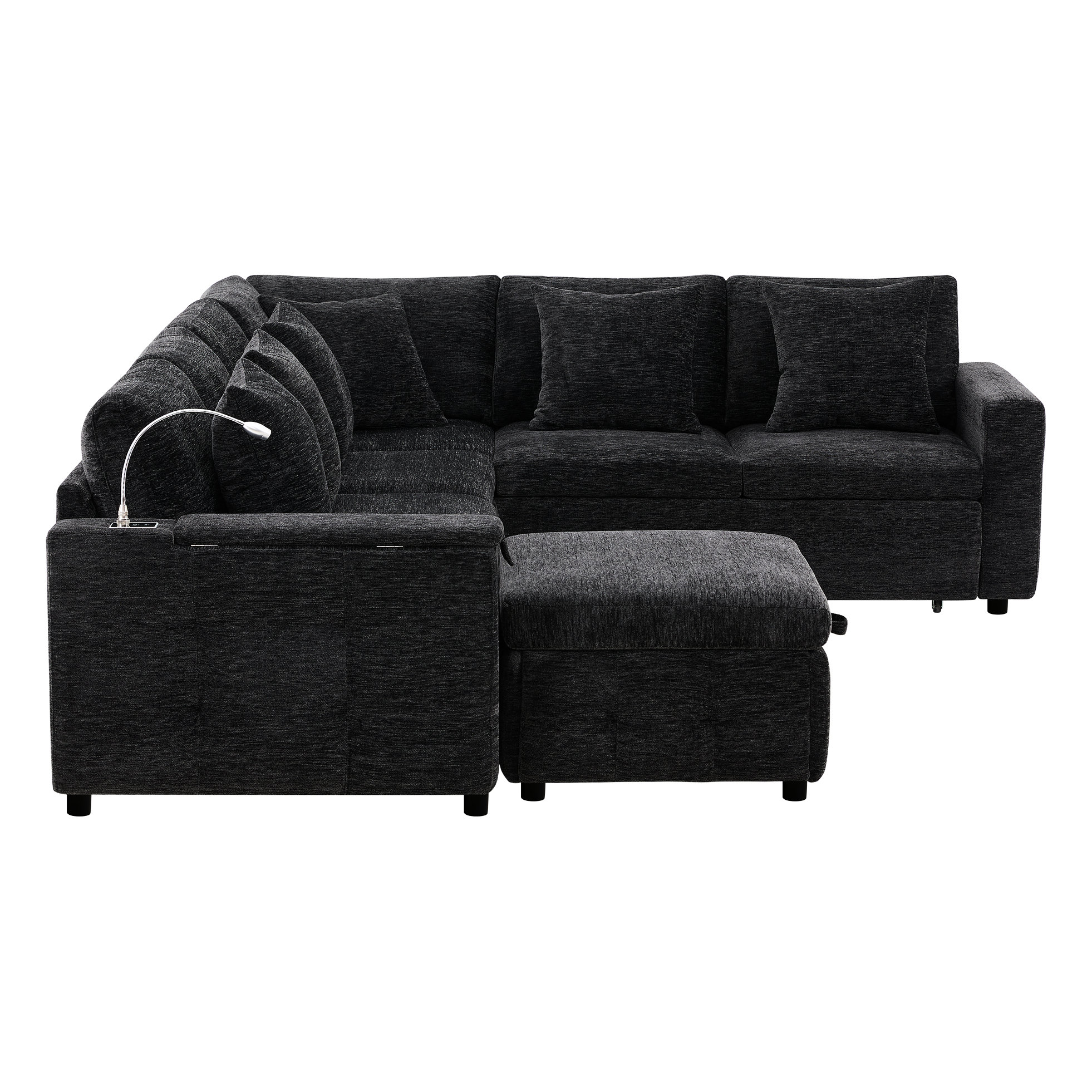 Hokku Designs Oversize Sectional Pull-out Bed With Modular Design, Flip ...