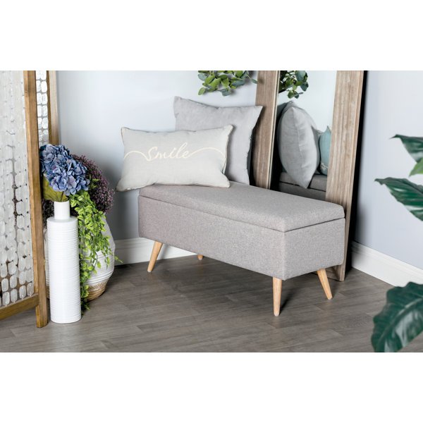 George Oliver Padillo Upholstered Flip Top Storage Bench & Reviews ...