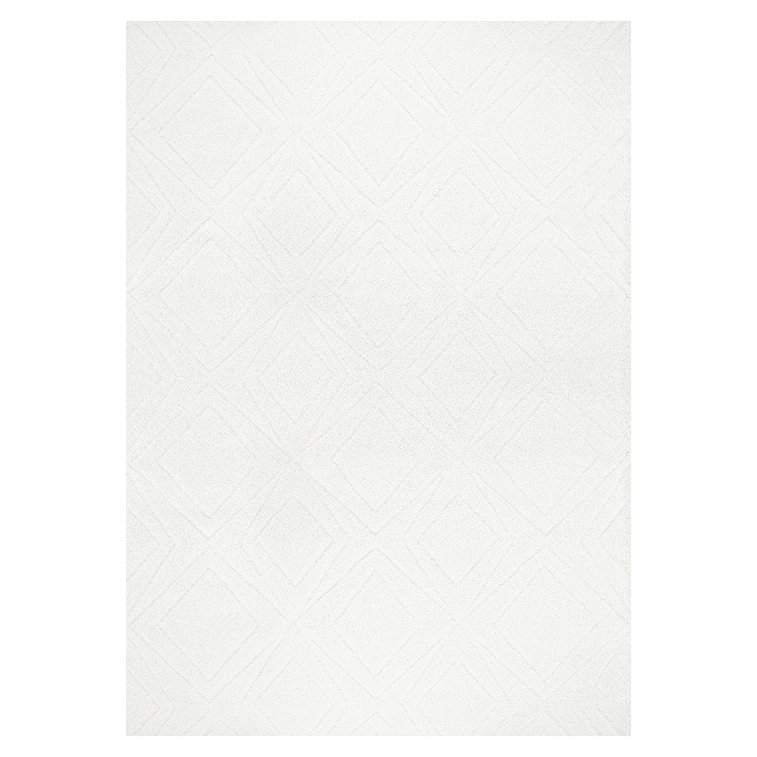 Pasargad Rectangle Paris Shag Solid Color Machine Woven Polyester Area ...