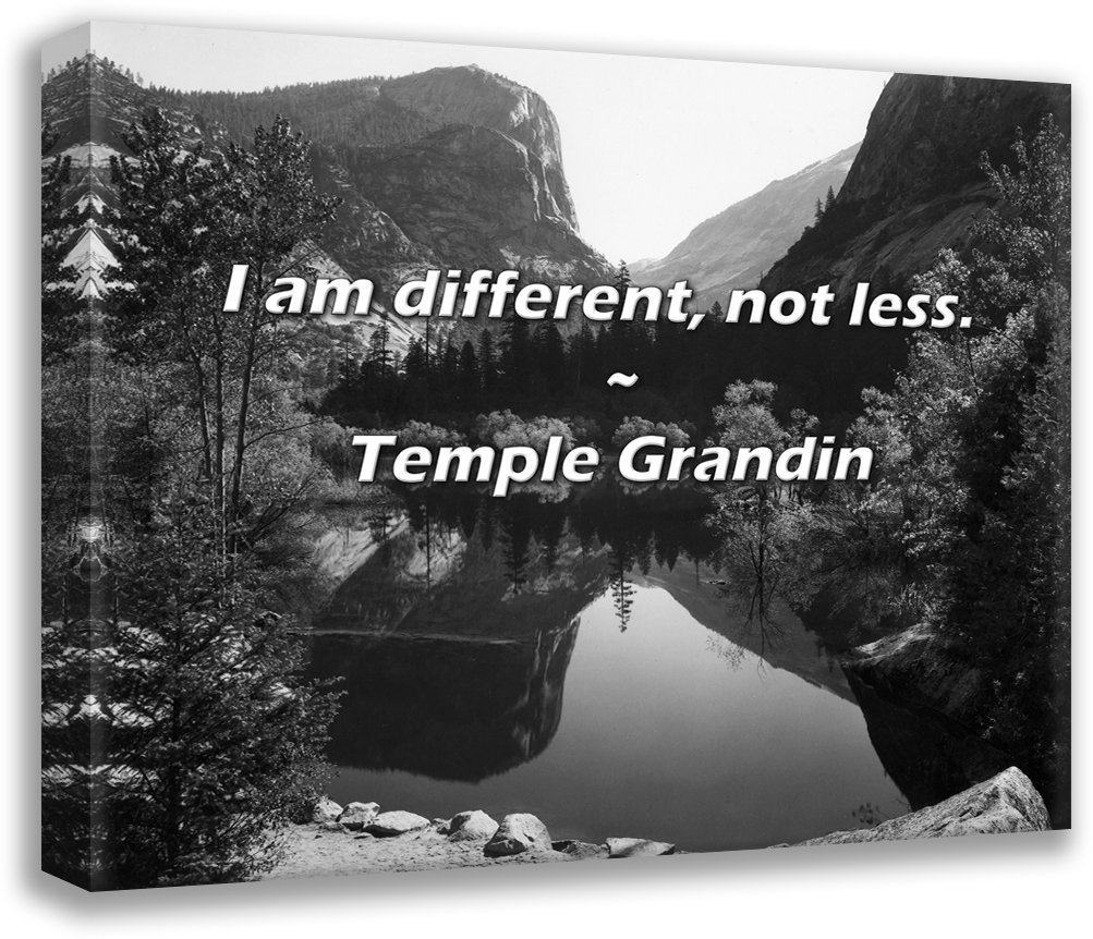 Astoria Grand Artsy Quote "I am different, not less." By Temple Grandin ...