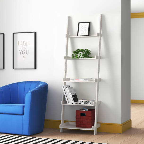 CosmoLiving by Cosmopolitan Nova Metal Ladder Bookcase & Reviews | Wayfair