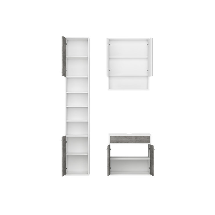 Latitude Run Vesper Wall Bathroom Storage Furniture Set | Wayfair.co.uk