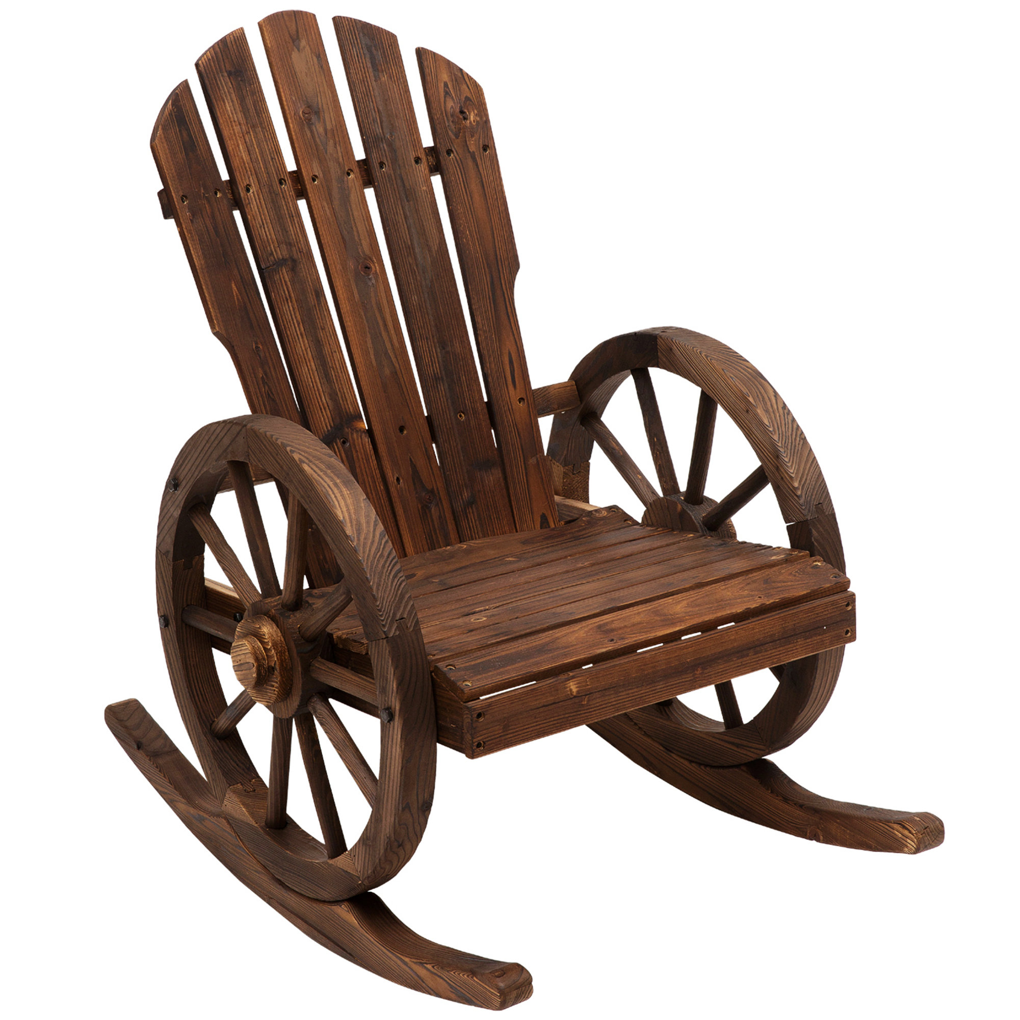 Millwood Pines Dhanwati Wood Rocking Chair | Wayfair