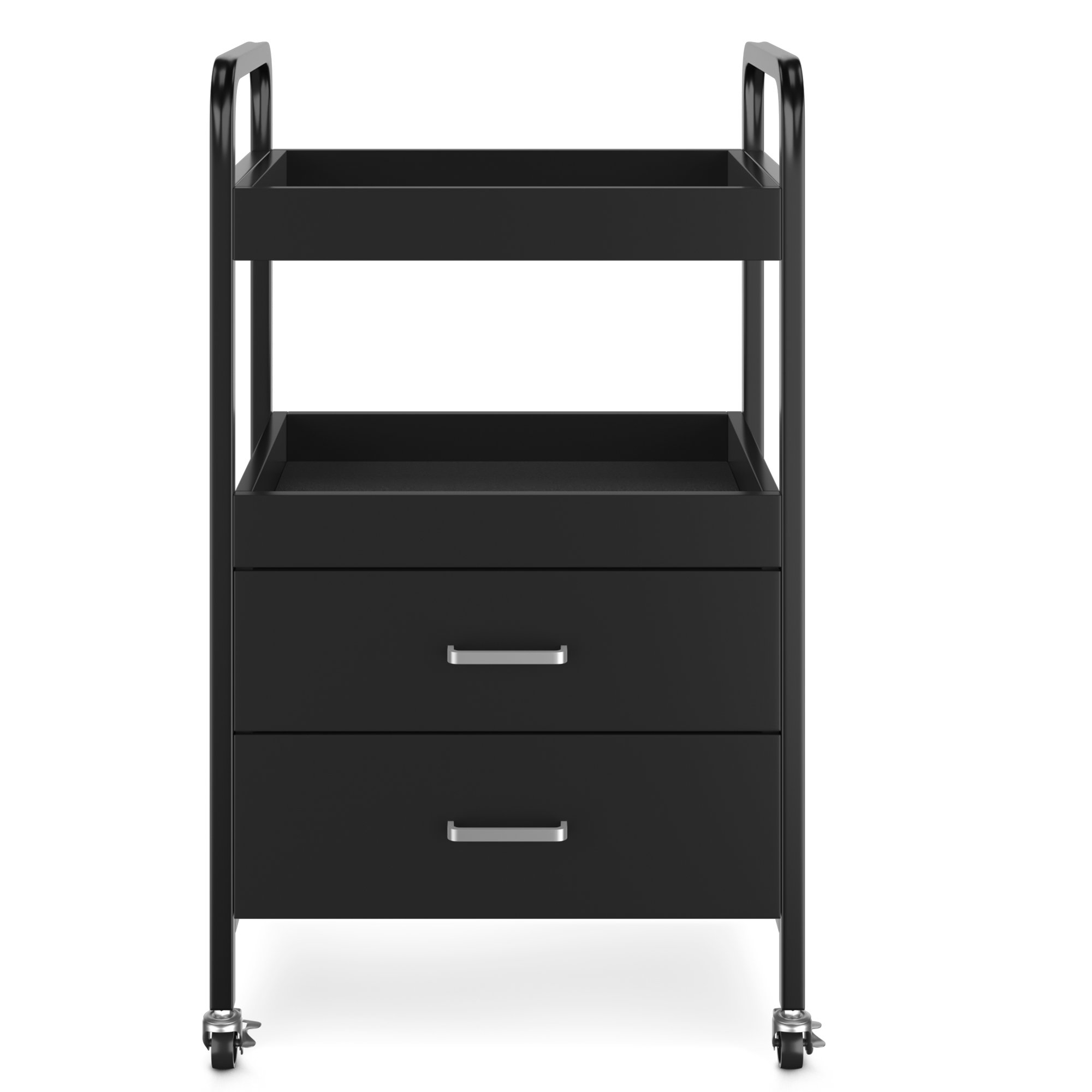 K-Salon Craft Cart with Drawers Wooden Rolling Storage Station Beauty ...