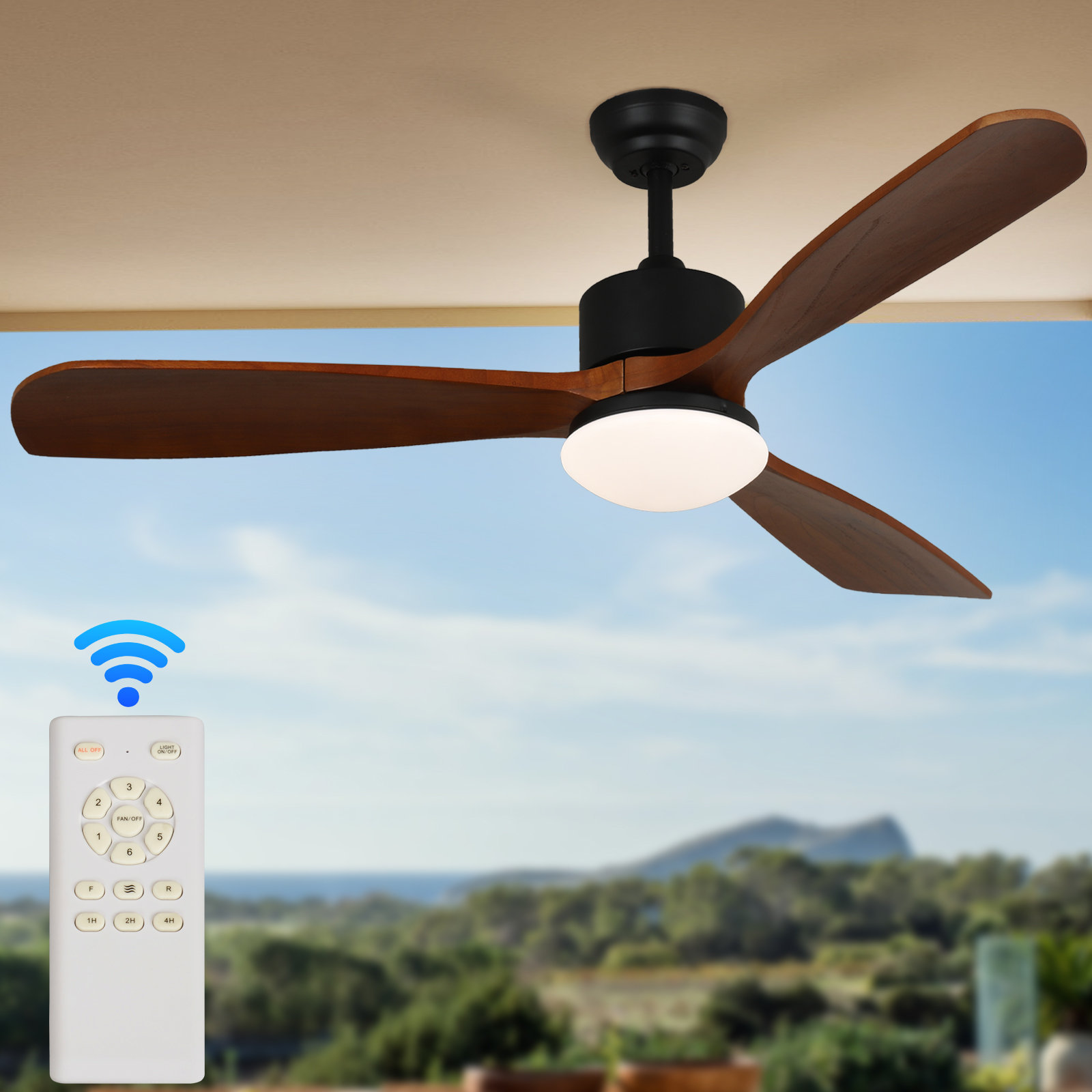Brayden Studio Lochmoor 15'' Ceiling Fan with LED Lights - Wayfair Canada