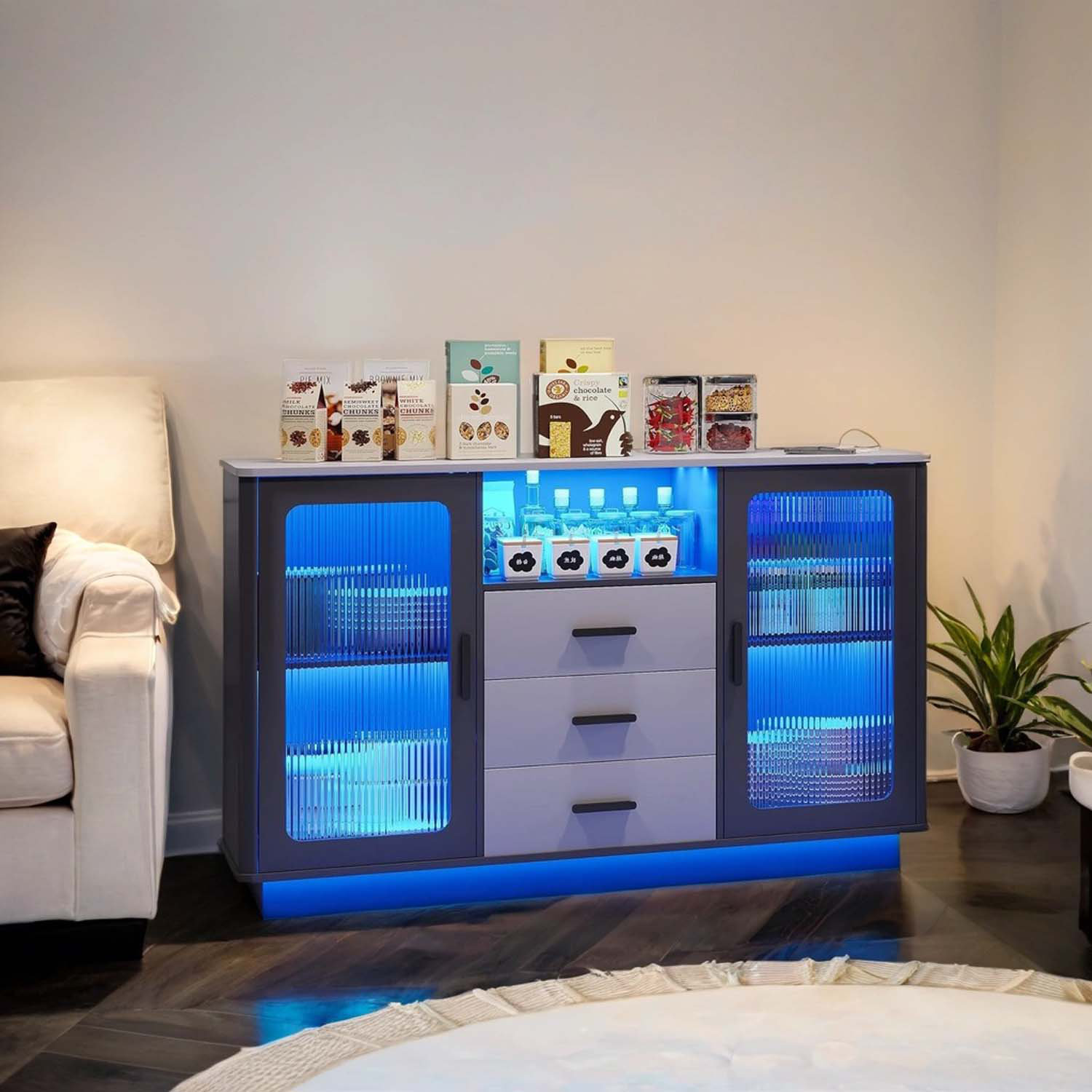 Wrought Studio Led Coffee Bars With 24 Colours Lighting, Modern Coffee ...