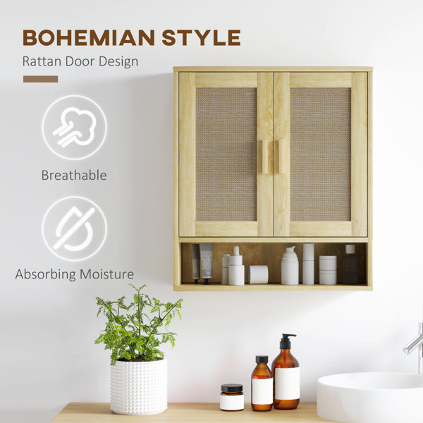 Bay Isle Home™ Braylynn Bathroom Wall Cabinet, Wall Mounted Bathroom ...