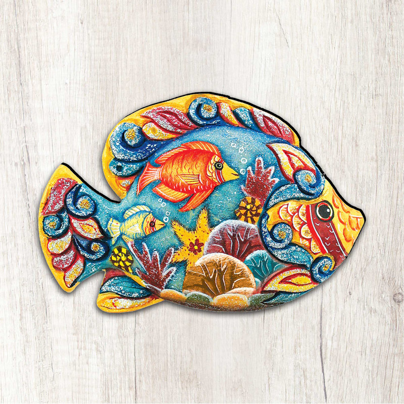 Rosecliff Heights Tropical Fish Beach House Wall Decor | Wayfair