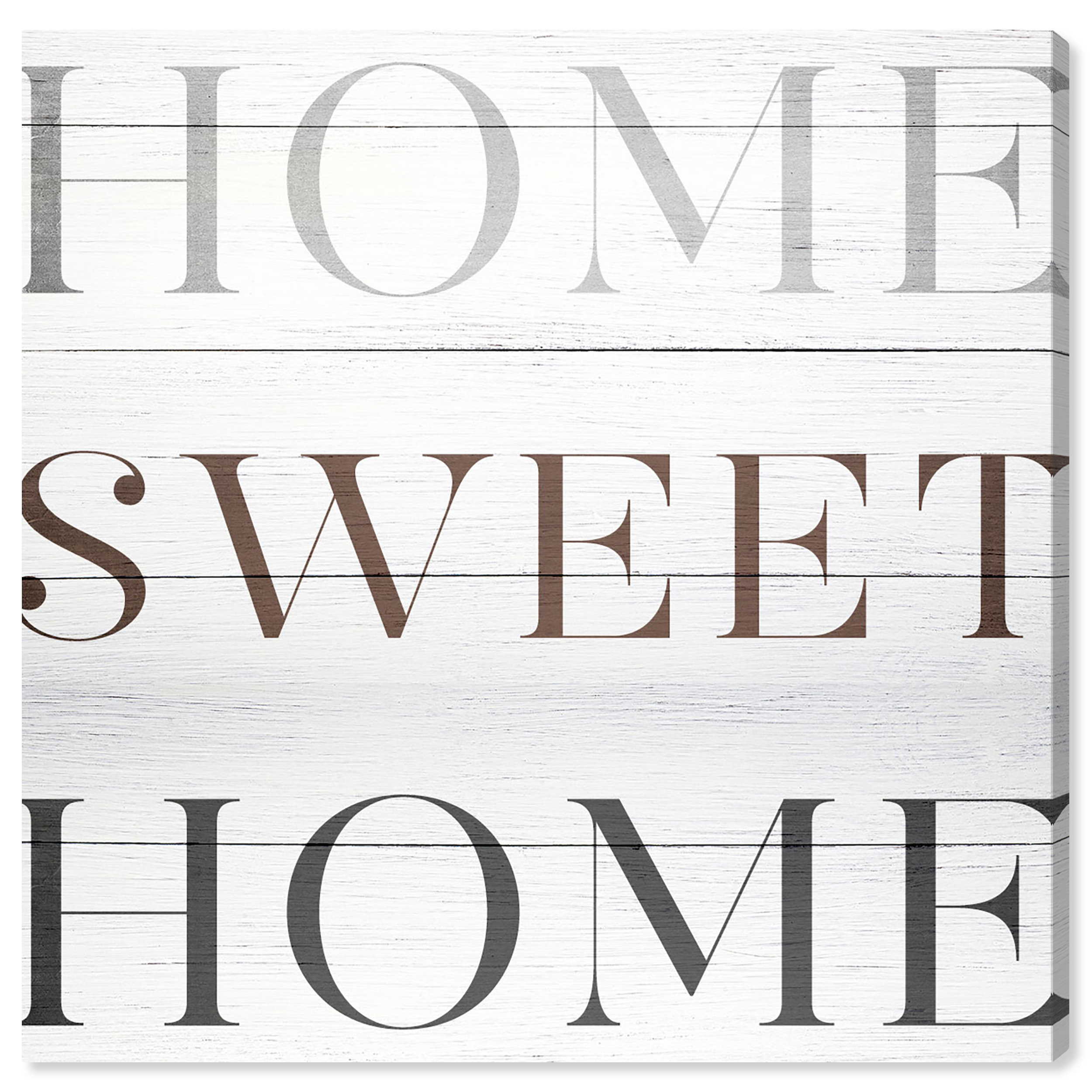 Oliver Gal Prints Home Sweet Home - Textual Art on Canvas | Wayfair