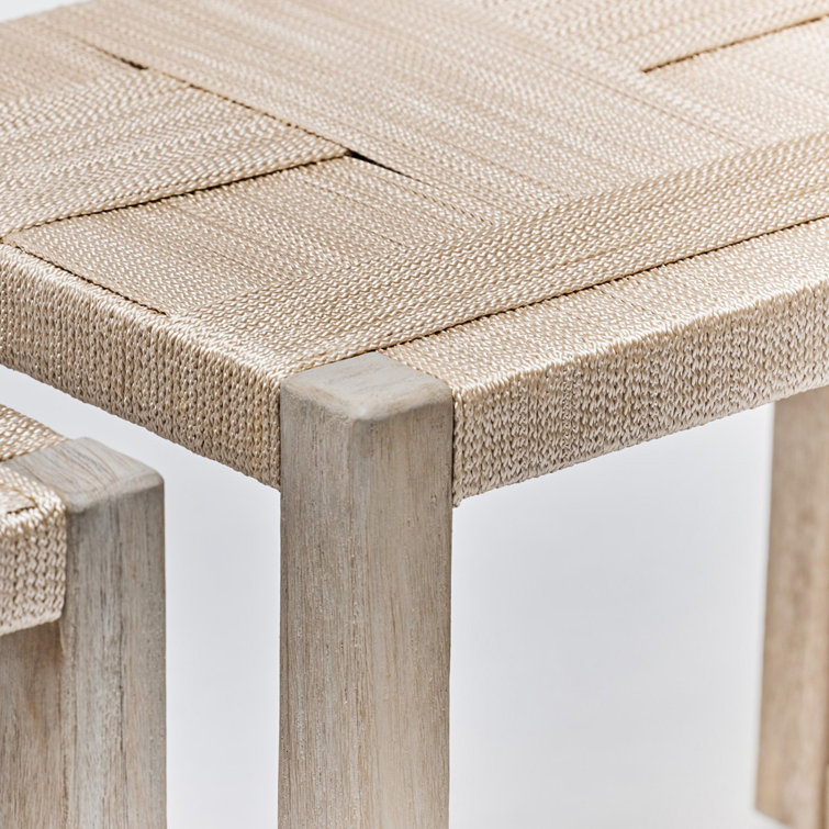 Interlude Venice Solid Wood Accent Stool - Wayfair Canada