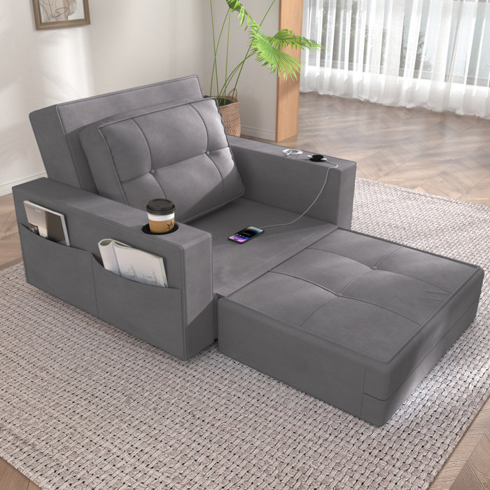 Latitude Run® Dedria 41'' Wide Convertible Chair | Wayfair