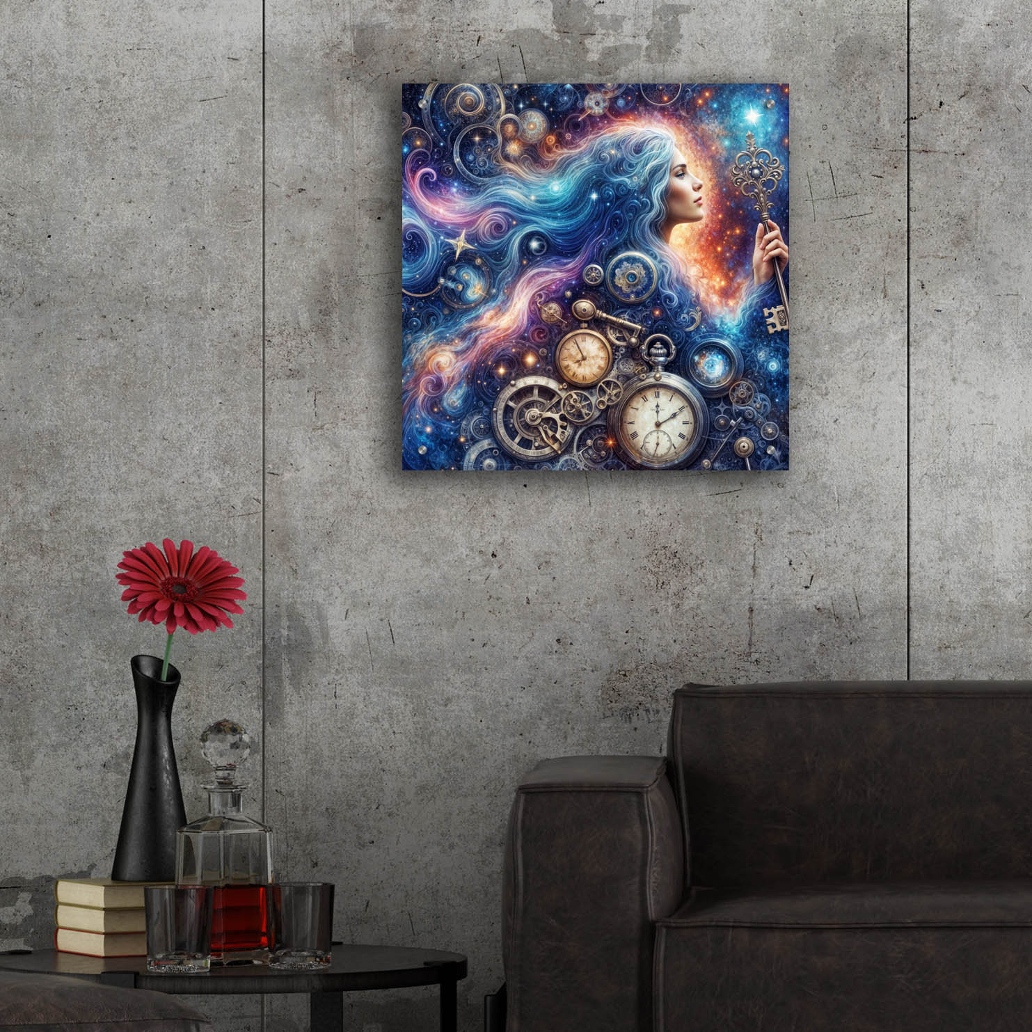 Brayden Studio® 'Celestial Timekeeper 3' by Rey Klimt Acrylic Glass ...