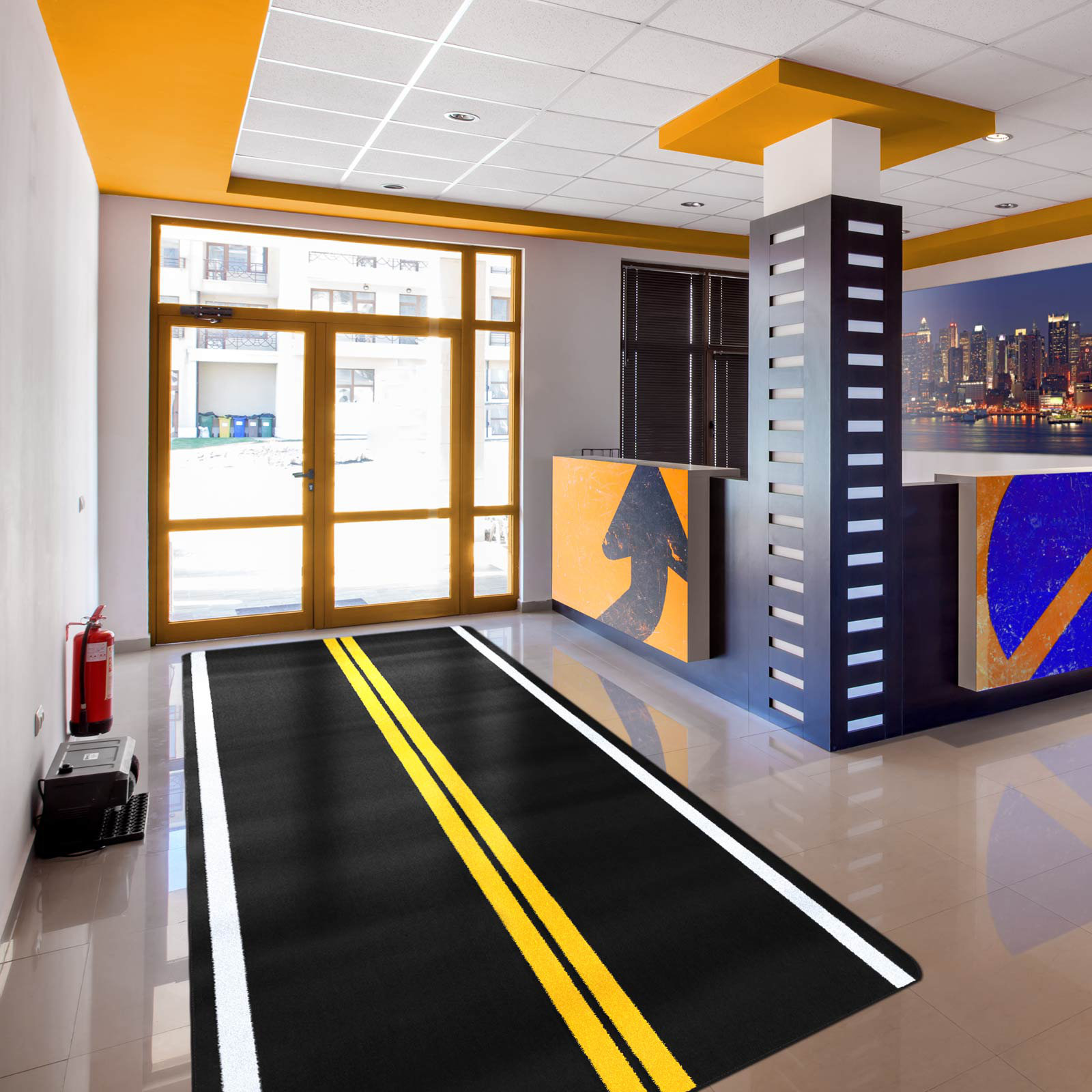 Hokku Designs Street Rug - Skid-Resistant Indoor Area Rug - Wayfair Canada