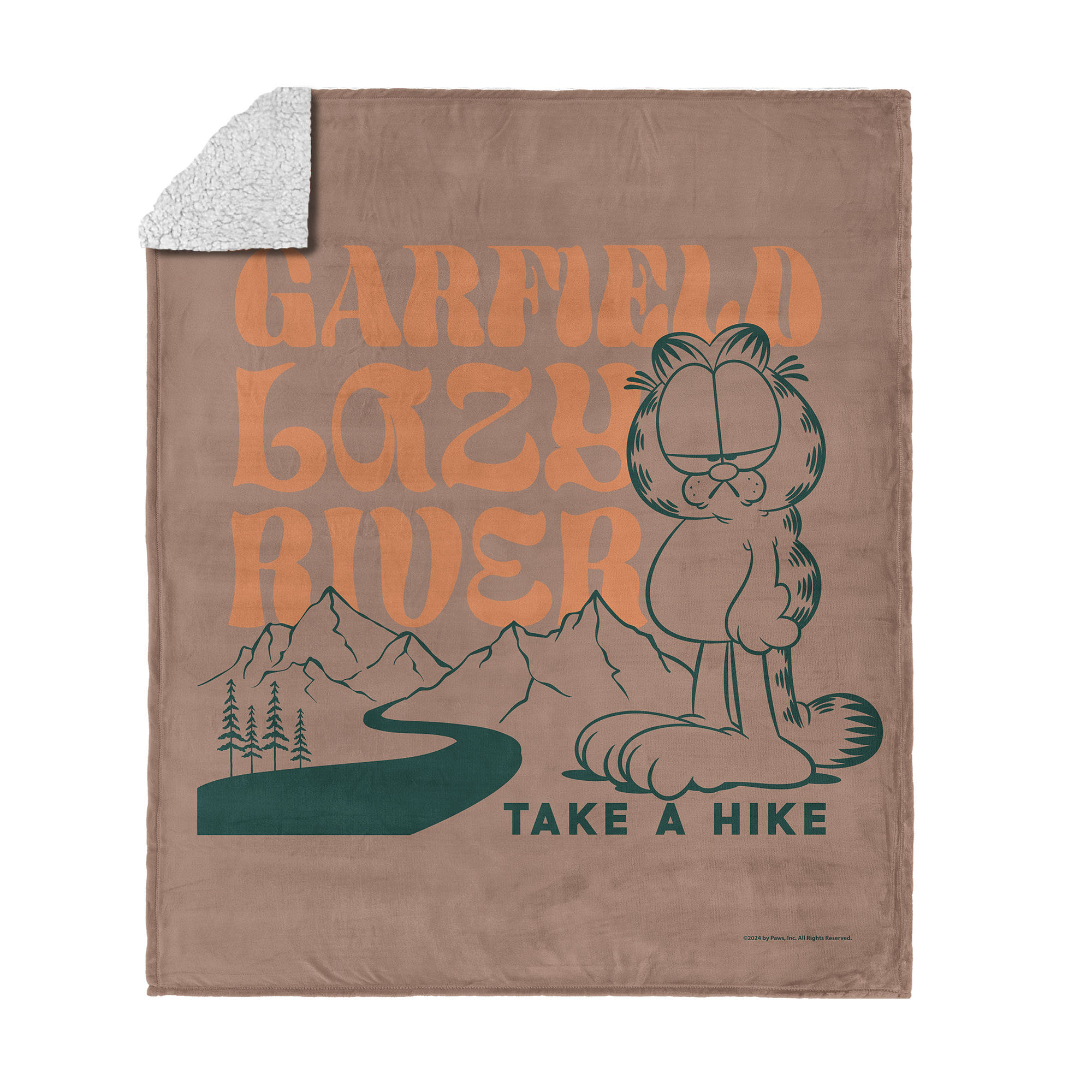 Northwest Nickelodeon Garfield Take a Hike Silk Touch Sherpa Throw ...