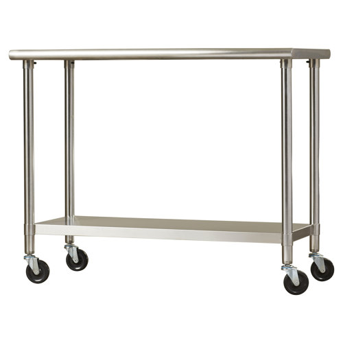 Rebrilliant Metal Prep Table & Reviews | Wayfair
