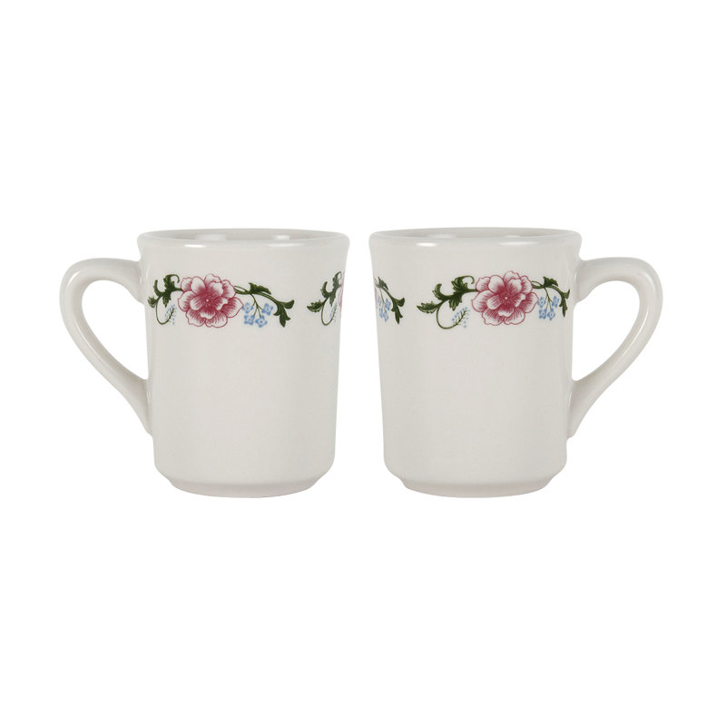 Tuxton Western Rose 8-Ounce Tiara Mug | Wayfair