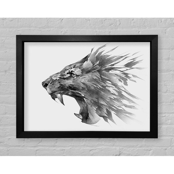 Bright Star Fractual Lion Roar - Single Picture Frame Print | Wayfair.co.uk
