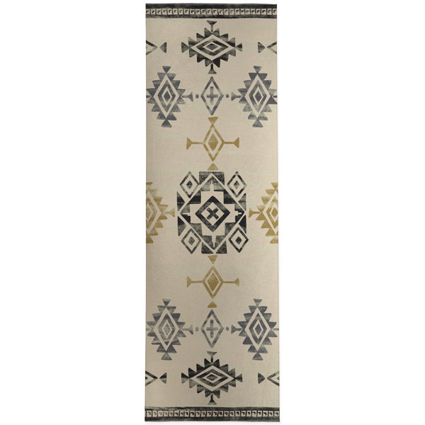 Foundry Select Machine Woven / Power Loomed Black/Beige' Indoor/Outdoor ...
