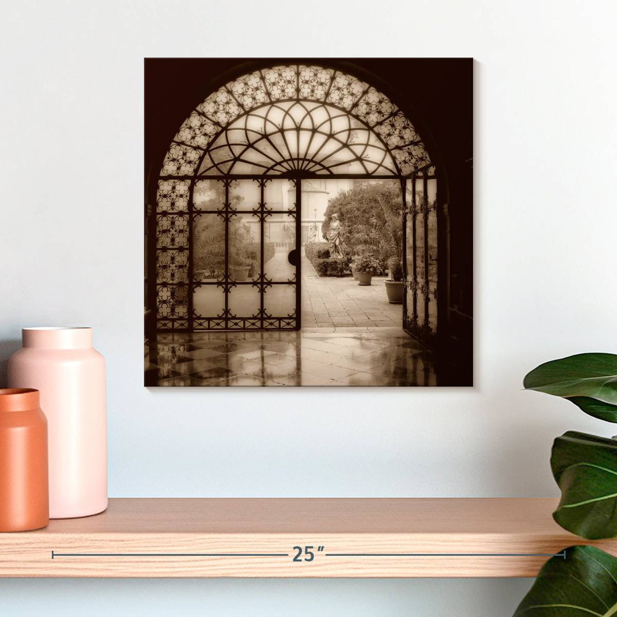 Ebern Designs Lilie Courtyard In Venezia Sepia | Wayfair