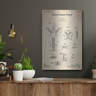 Ivy Bronx 'Zipper Blueprint Patent Parchment' Metal Wall Art | Wayfair