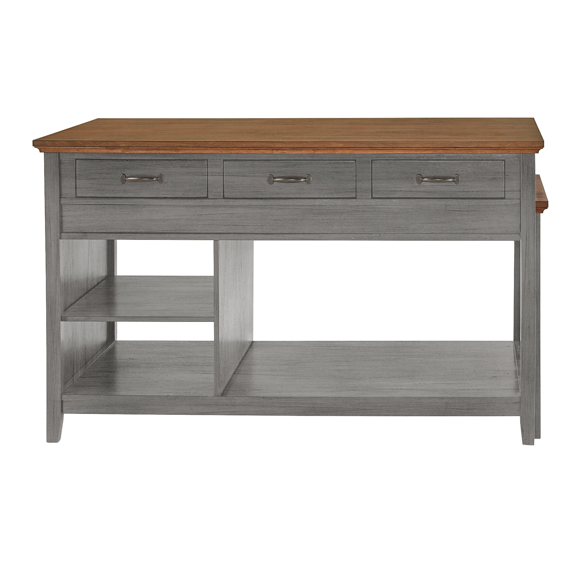 Kingstown Home Spadina Kitchen Island with Solid + Manufactured Wood ...