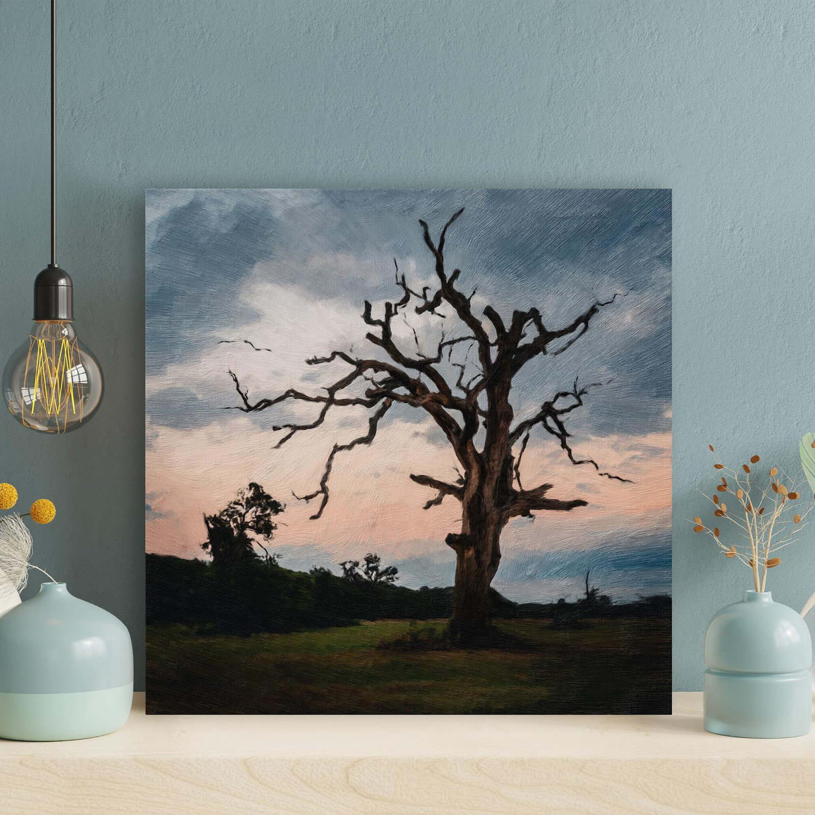 Foundry Select Brown Tree - Wrapped Canvas Painting | Wayfair