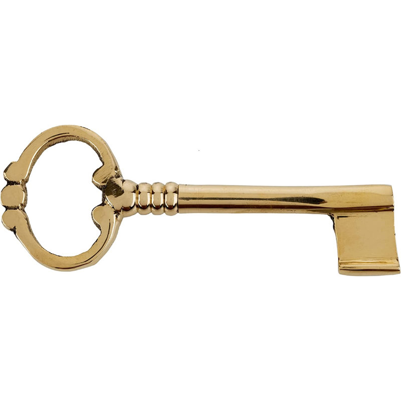 UNIQANTIQ HARDWARE SUPPLY Cast Brass Huge Skeleton Key | Wayfair