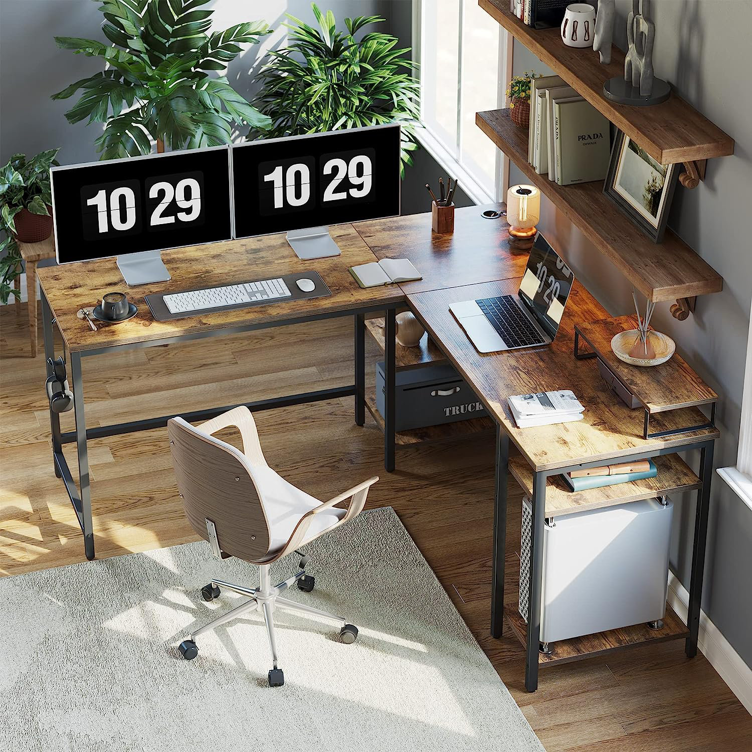 Trent Austin Design® Richins 59.05'' W L-Shaped Computer Desk & Reviews ...