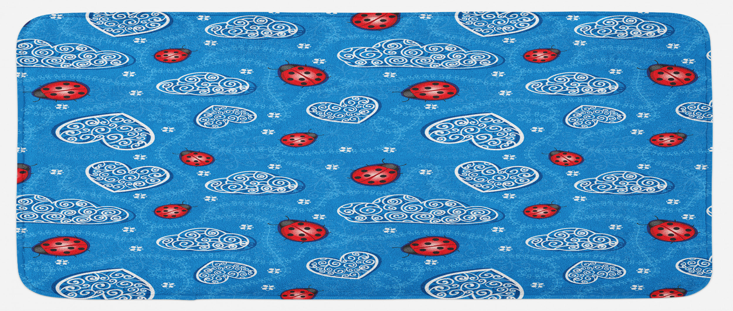 East Urban Home Ladybugs Kitchen Mat | Wayfair