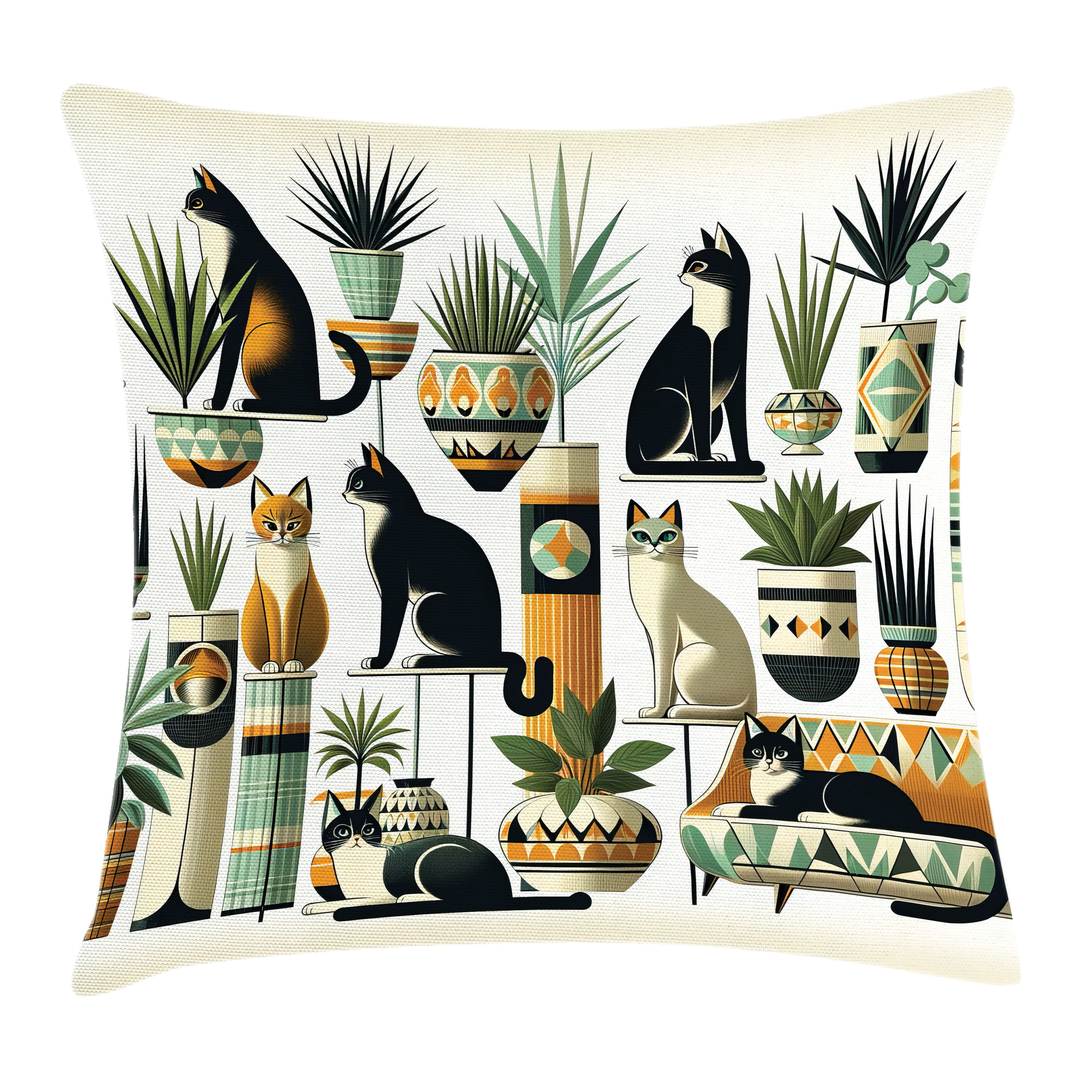 Ambesonne Cat Pillow Cover | Wayfair