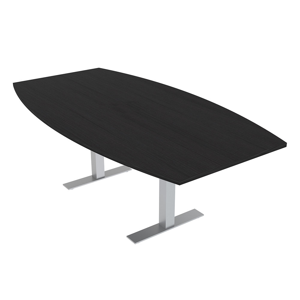 Inbox Zero Modular Boat Shaped Conference Table with T-Bases - Wayfair ...