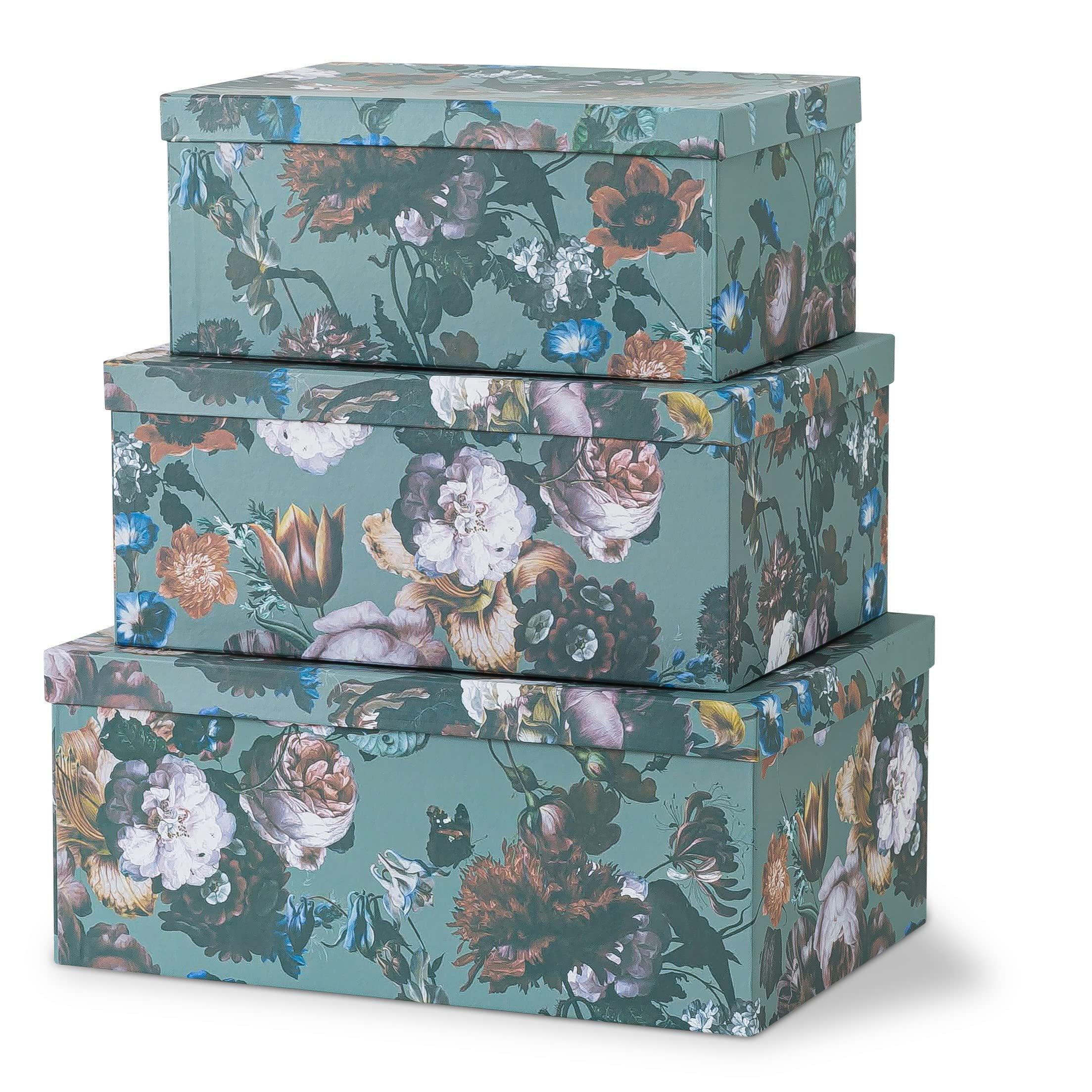 World Menagerie Decorative Storage Cardboard Boxes With Lids | Elegance ...