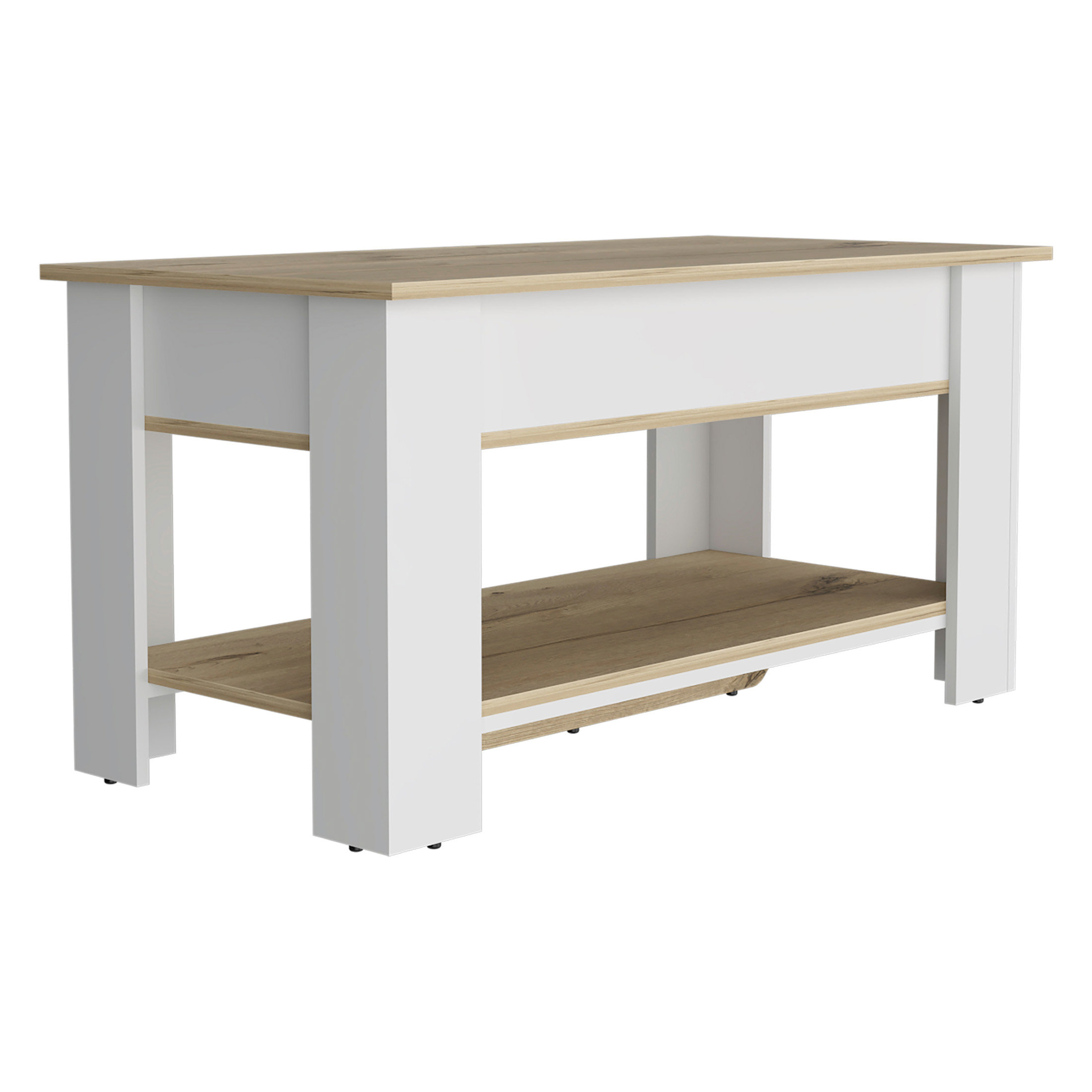 Red Barrel Studio Storage Table Polgon, Extendable Table Shelf, Lower ...